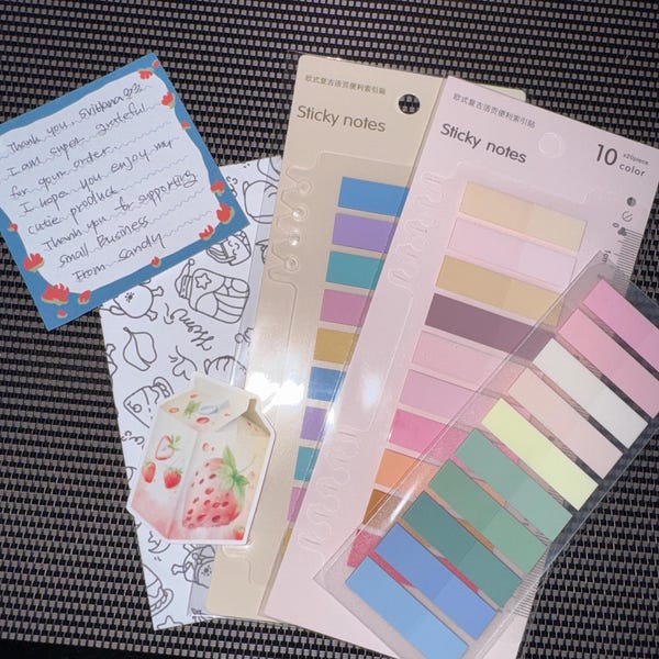 The Pastel Flag Sticky Note Tab - Etsy