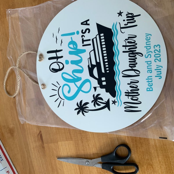 Personalized Cruise Door Sign: Birthday Trip Celebration (magnetic Hook ...