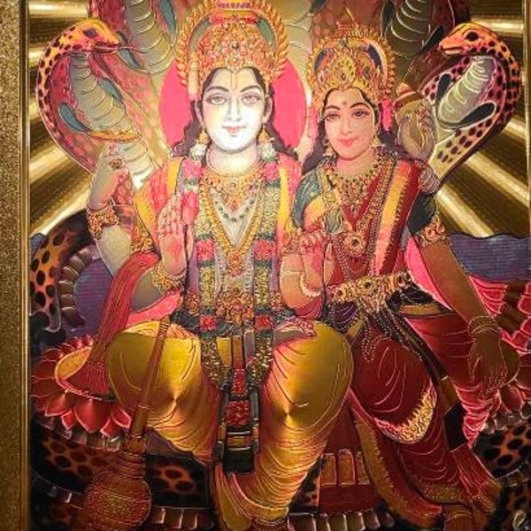 Shree Yantra Print – Ashta Lakshmi Poster – Framed or Unframed Hindu ...