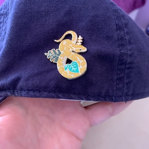 Yellow Corn Snake Enamel Pin, Yellow Snake, Snake Pin, Yellow Snake ...