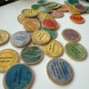 50 Blank Wooden Token Wood Coins Blank Wood Token for Kids Reward Token ...