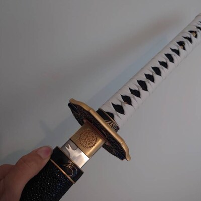 Handmade Yamato Katana Real, Hand Forged Yamato Cosplay Replica 1095 ...