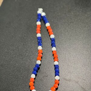 Solid Bling Baseball Necklace Red Solid Red Drip Bling Drip Necklace - Etsy