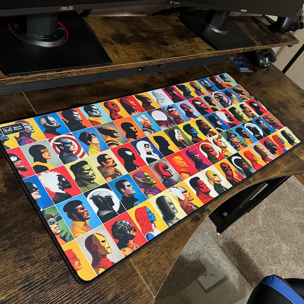 Gaming Desk Mat, Geek Placemats, HD Colorful Large Desk Pad, Eco ...
