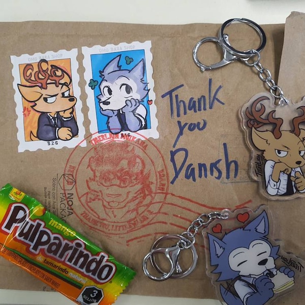 Keychain Legoshi Louis Beastars - Etsy