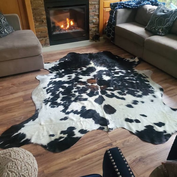 Tricolor High Quality Cowhide Rug, Hair on Hide, Koeienhuid, Kuhfell ...