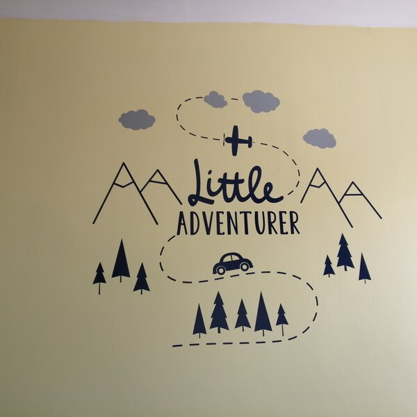 Little Adventurer Decal, Explore Decal Sticker, Mountain Vinyl Decal ...