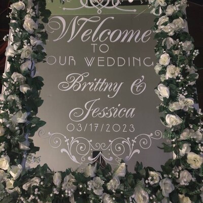 Wedding Welcome to Our Beginning DECAL or STENCIL for DIY - Etsy