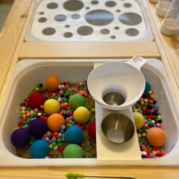 BIG Tube Sensory Play Set for Trofast Sensory Bin / Flisat Tinker Cup ...