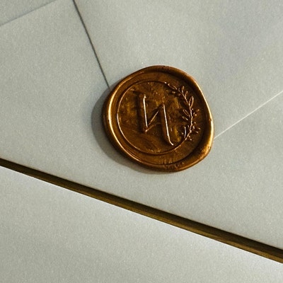 Personalised Logo Initial Wax Seal Stamp Set for Wedding Invitation ...