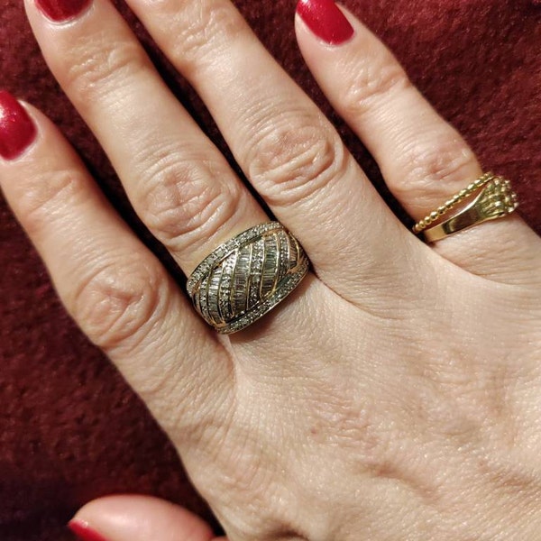 Vintage 9ct Gold Signet Ring. Initial C.F. 1979. Sizes T 1/2- 9 3/4 - Etsy