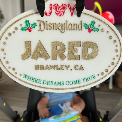 Walt Disney 100th Inspired Cast Member Name Stroller Sign Tag - Etsy