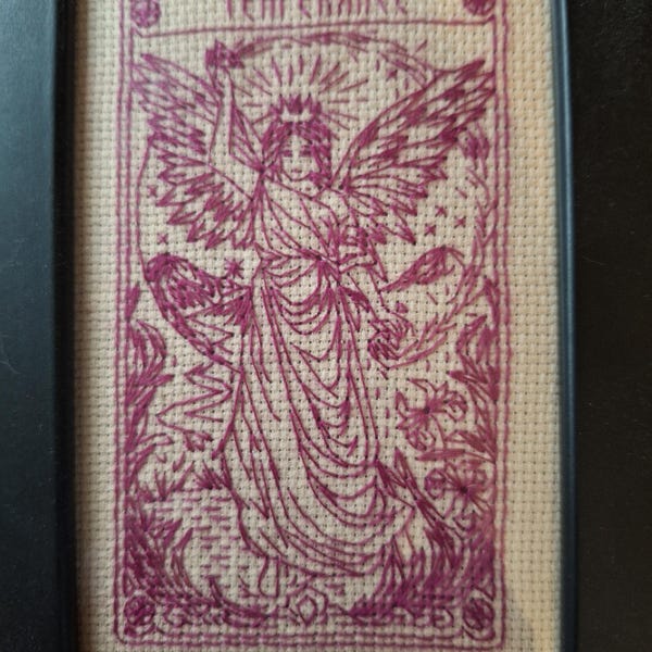 Temperature Stitch Gothic Cathedral With Stained Windows Modern Hand ...