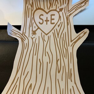 Tree With Carved Heart and Initials, SVG/DXF Glass Block Light, Couple ...