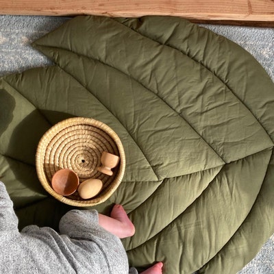 Fox Play Mat From Natural Cotton, Rug for Nursery, Forest Nursery Decor ...