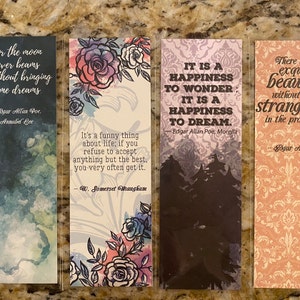 Sarcastic Watercolor Bookmark Set 4 Printable Snarky | Etsy
