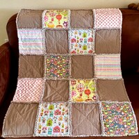 Jelly Roll Rag Quilt Pattern Tutorial, Easy to Make, Instant Download ...
