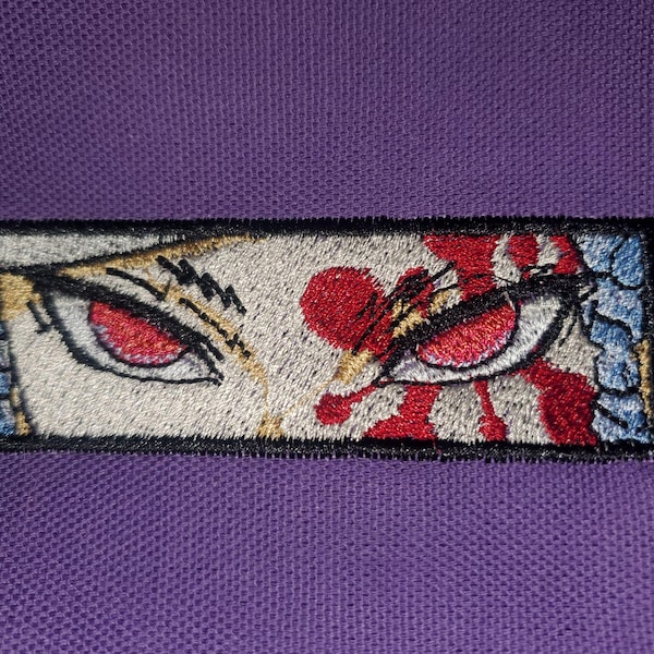 Anime Embroidery Design, Anime Embroidery, Jinx Eyes Embroidery, Demon ...