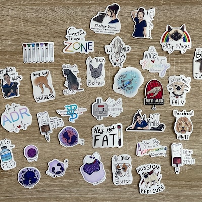 Large Animal Medicine Sticker Waterproof Stickers Laminated - Etsy