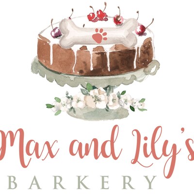 Pet Bakery Logo Design Branding Paw Print Dog Bone Cake Logo Design Pet ...