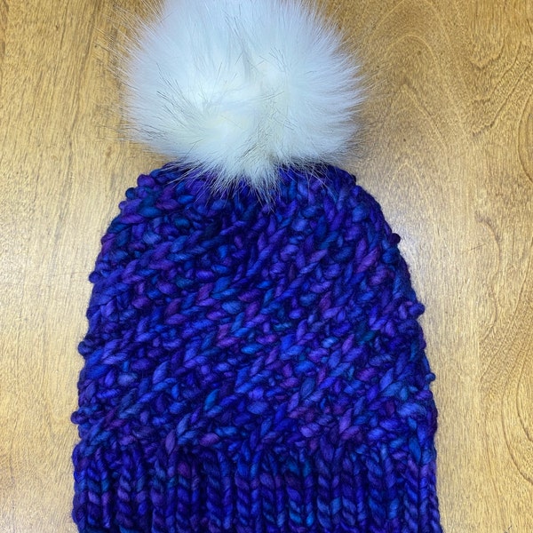 KNITTING PATTERN - the Gales of November Hat, Super Bulky Knit Hat ...