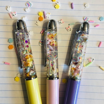 Floating Pen, Fat Pen, DIY Pens, Pens, Chubby Pen, Craft Pen, Glitter ...