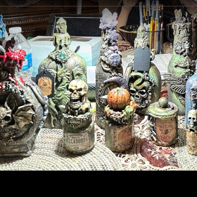 Potion Loneliness Dread and Doom Edgar Allan Poe Art Glass - Etsy