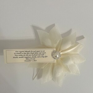 Italian Wedding Tradition Jordan Almonds Poem Thank You Design Favor ...