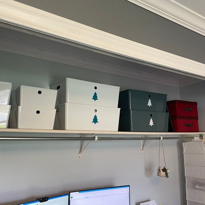 Storage Bin Decal, Holiday Storage Label,large Storage Tote Decal ...