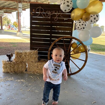 RODEO Back Number-personalized Cowboy-1st Birthday/rodeo - Etsy