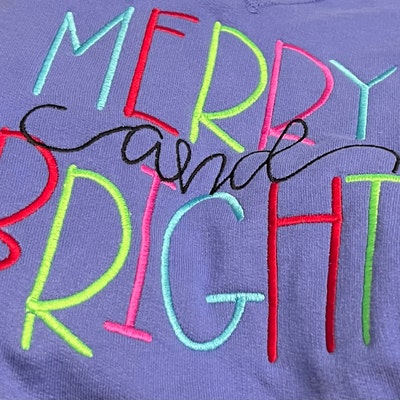 Be Merry Christmas Ornament Embroidery Designs for Machine Embroidery ...