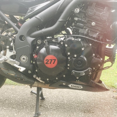 Custom Made Motorcycle Tank Number Decal Sticker Cafe Racer Choose ...