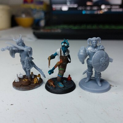 Custom 3D Printed RPG Miniatures: High-detail Personalized Figurines ...