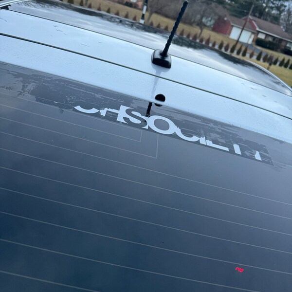 Hatch Society Windshield Decal Car Sticker Banner JDM Vinyl Graphics ...