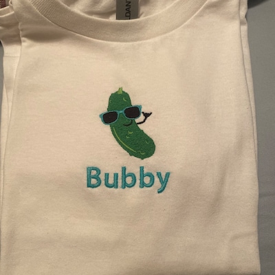 Cool Pickle Machine Embroidery Design, Cucumber Embroidery Pattern ...