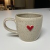 Ceramic Mug With Heart , Coffee Cup , Tea Mug , Gift With Love ...