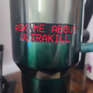 Maurice Malicious Face ULTRAKILL Die Cut Sticker Designed by Roseai_69 ...