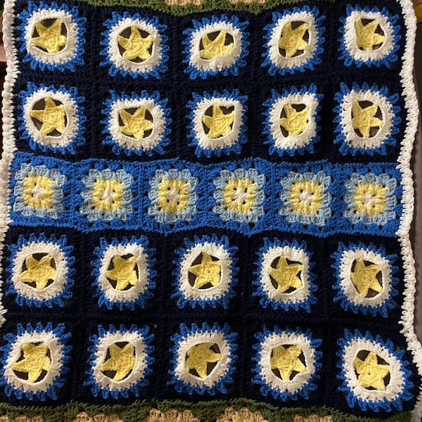 Granny's A Star Crochet Granny Square Pattern Downloadable PDF Pattern ...
