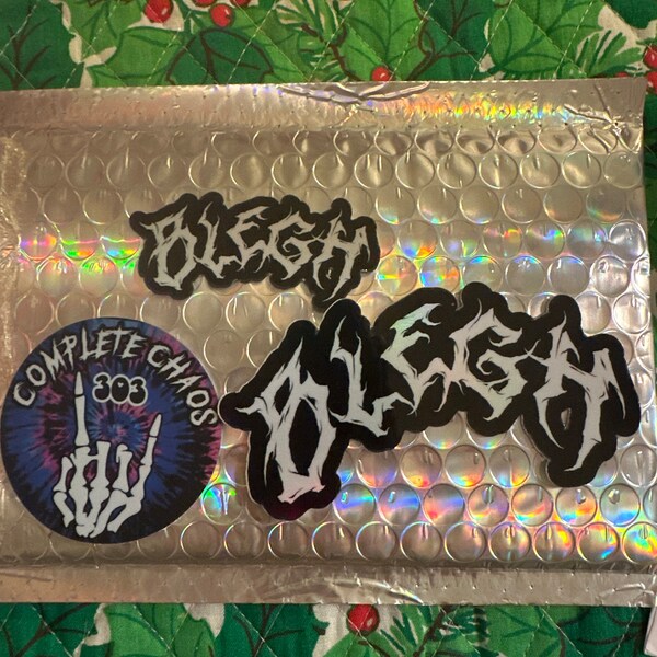 Blegh Holographic Vinyl Sticker - Etsy