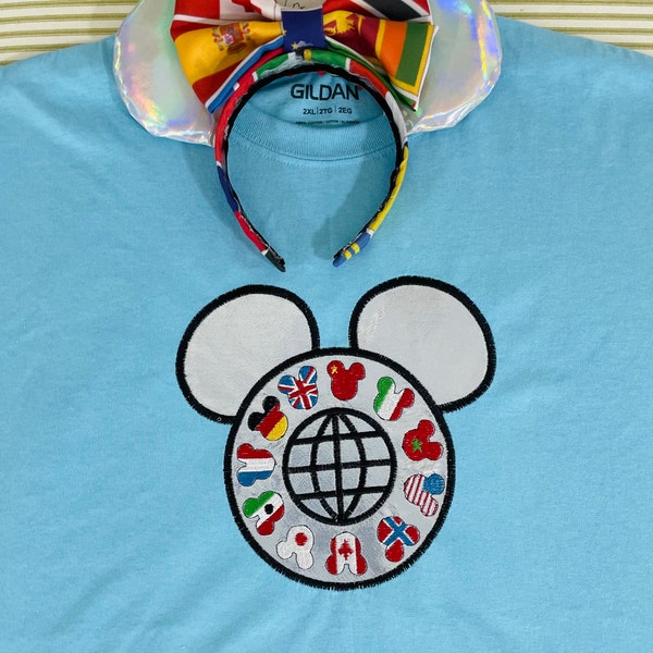 Epcot Mickey Ears Head Applique Design Original Artwork by Udoappliques ...