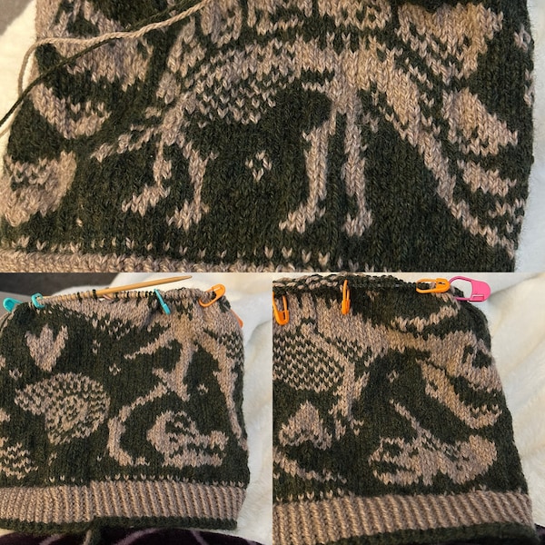 Fossil Frenzy Cowl Pattern, Dinosaur Cowl, Knitting Pattern, Digital ...