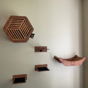 Cat Wall Furniture Full Set, Cat Wall Shelves, Cat Wall Bed, Cat Wall ...