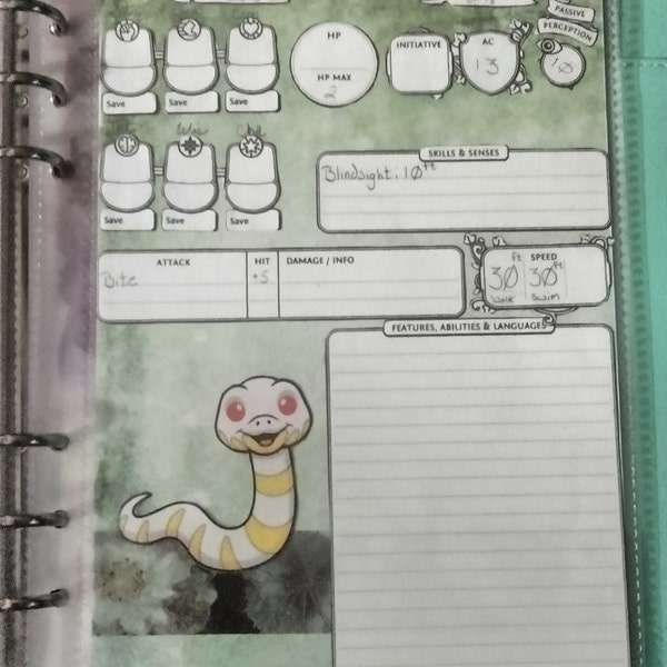 Dnd 5e Companions & Familiars: Character Sheet PDF Compatible With ...