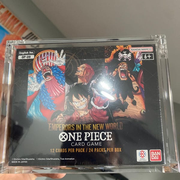 One Piece Card Game Booster Box Acrylic Case (OP04-OP12, EB01-EB02) - Etsy
