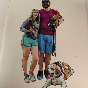 Personalised Family Line Portrait Family Sketch Detailed - Etsy