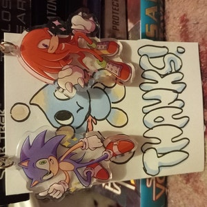 Sonic 3 Acrylic Charms/keychains - Etsy
