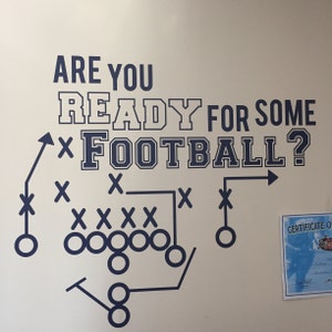 Are You Ready for Some Football Decal Boys Room Decor, Football Decal ...