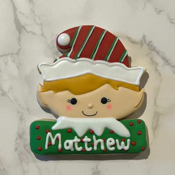 Elf With Sign or Plaque Cookie Cutter and Fondant Cutter and Clay ...