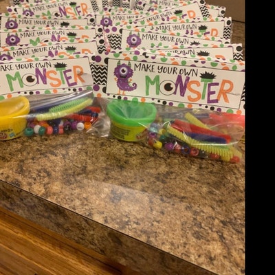 Printable Make Your Own Monster Bag Topper for Monster Halloween Favor ...