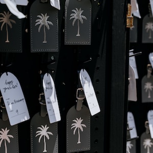 Escort Cards Thank You Hang Tags Favor Tags for Luggage Tag Wedding ...